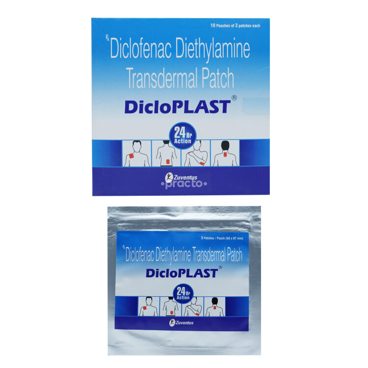 Dicloplast 100 MG Patch - Uses, Dosage, Side Effects, Price ...
