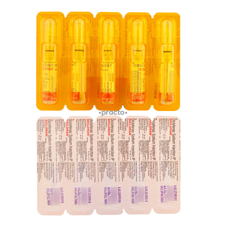 Dicloran 75 MG Injection - Uses, Dosage, Side Effects, Price ...