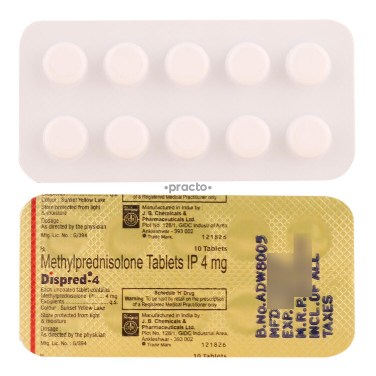 Dispred 4 MG Tablet - Uses, Dosage, Side Effects, Price, Composition ...