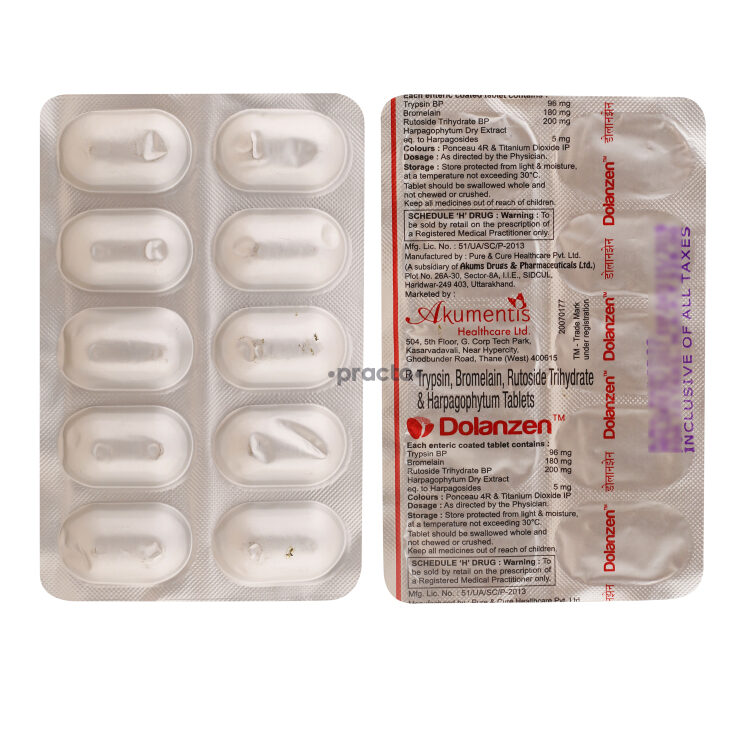 Dolanzen Tablet - Uses, Dosage, Side Effects, Price, Composition | Practo