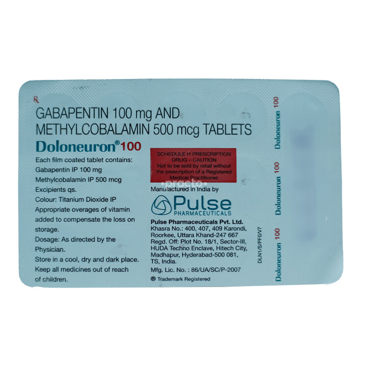 Doloneuron 100 Tablet - Uses, Dosage, Side Effects, Price, Composition | Practo
