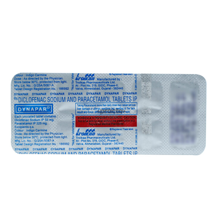 Dynapar Tablet - Uses, Dosage, Side Effects, Price, Composition | Practo