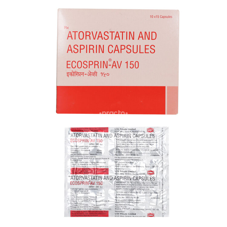 Ecosprin-AV 150 Capsule - Uses, Dosage, Side Effects, Price ...