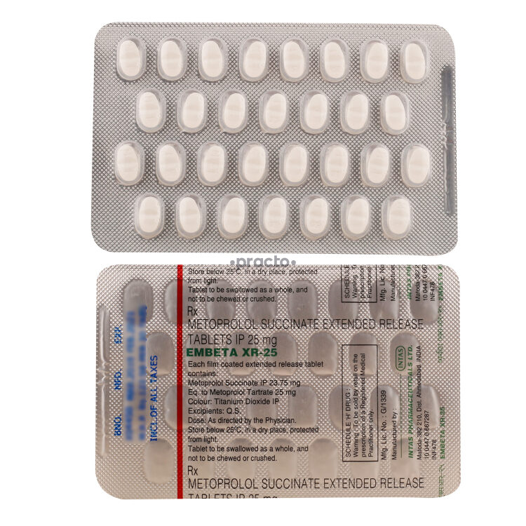 Embeta 25 MG Tablet XR - Uses, Dosage, Side Effects, Price, Composition ...