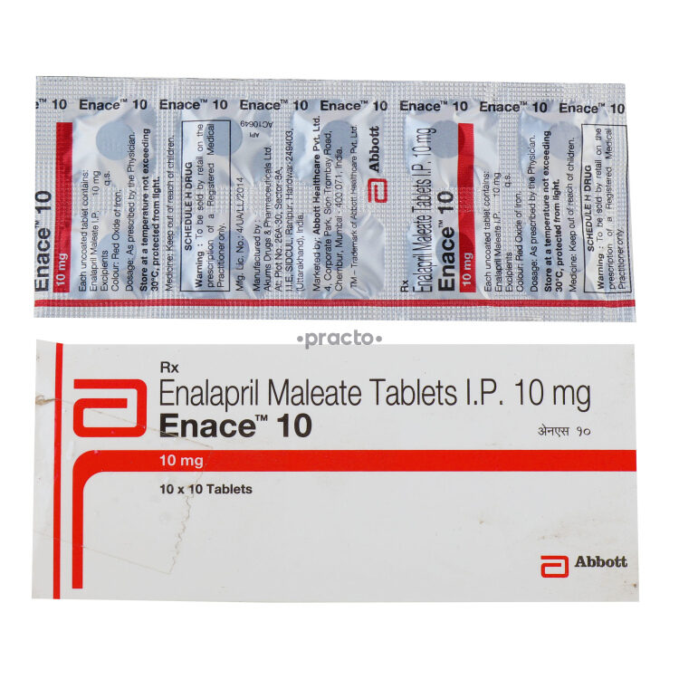 Enace 10 MG Tablet - Uses, Dosage, Side Effects, Price, Composition ...