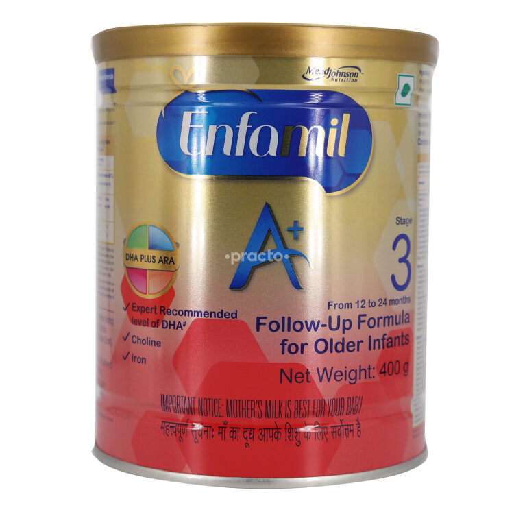 Mead Johnson Nutrition India Pvt. Ltd. Enfamil A+ Stage 3 Follow-up Formula Tin 400 g - Buy ...