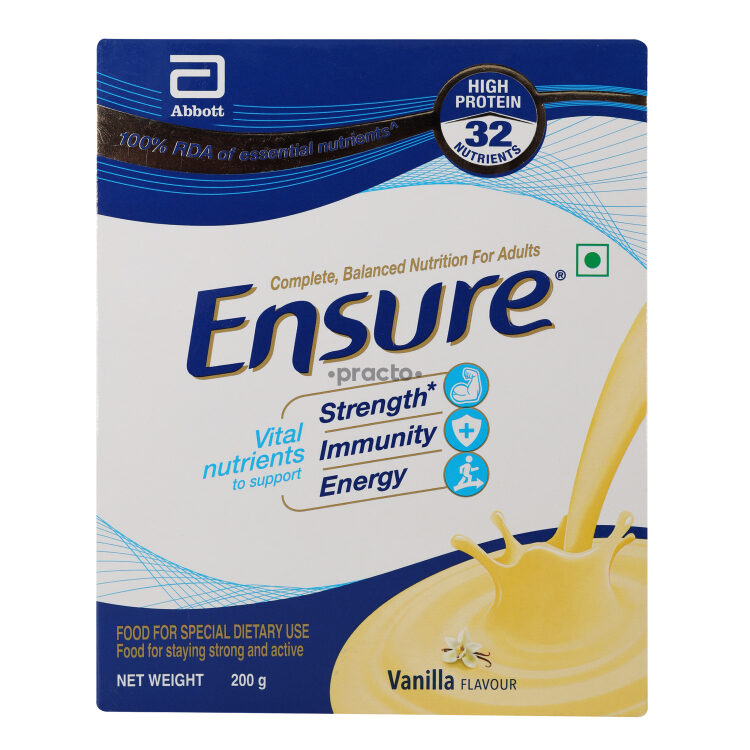 Abbott Healthcare Pvt. Ltd. Ensure Vanilla Flavour Powder Refill 200 g - Buy Online at Best ...