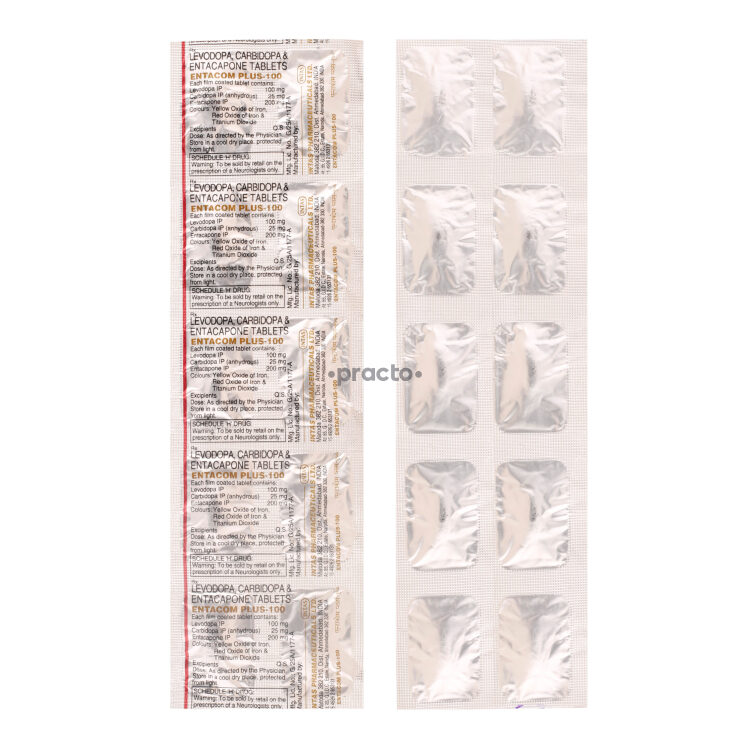 Entacom Plus-100 Tablet - Uses, Dosage, Side Effects, Price ...