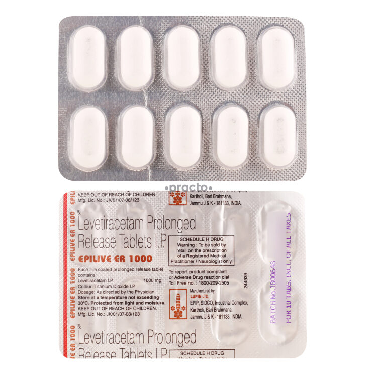 Epilive 1000 MG Tablet ER - Uses, Dosage, Side Effects, Price ...