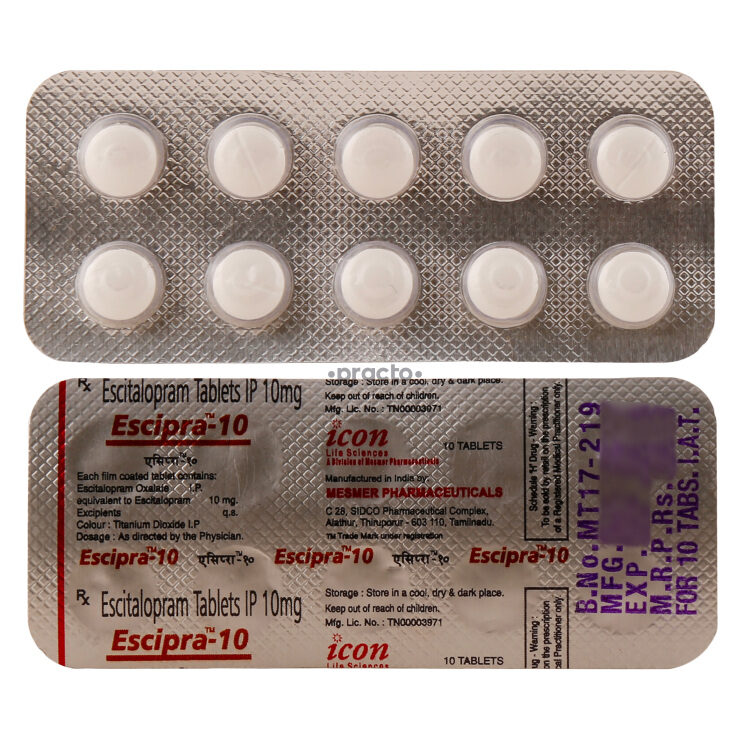 Escitalopram Oxalate 10mg Tab