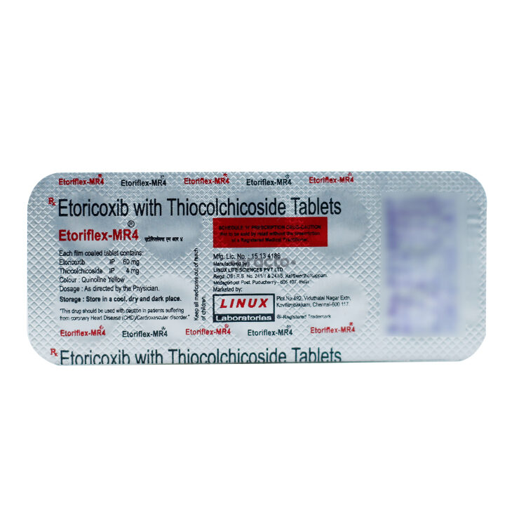 ETORIFLEX MR 4 mg TABLET - Uses, Dosage, Side Effects, Price ...