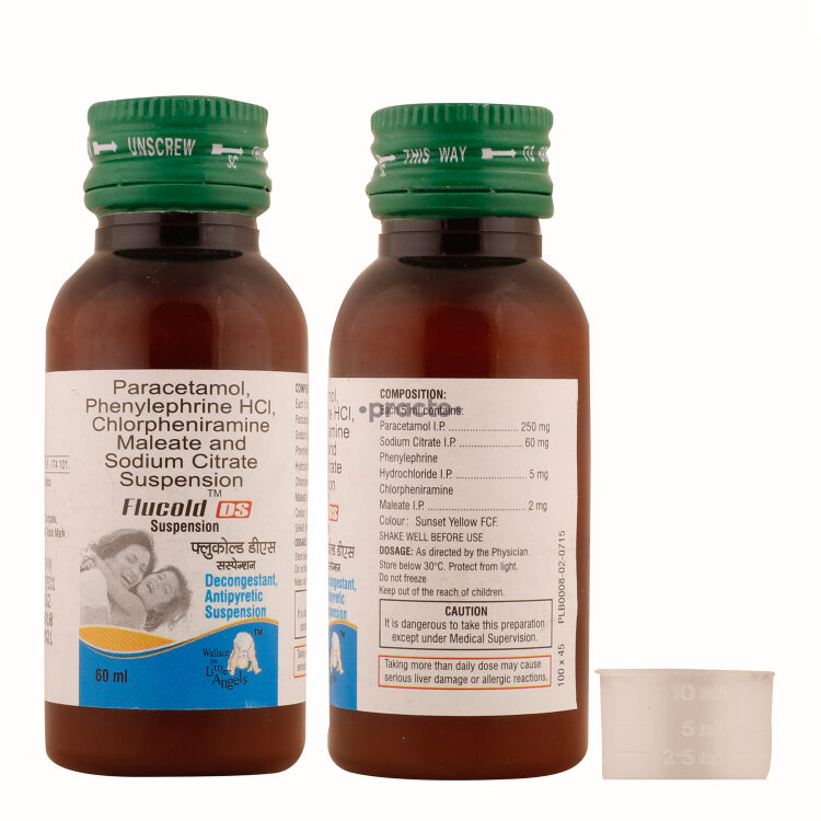Flucold DS Suspension - Uses, Dosage, Side Effects, Price, Composition ...