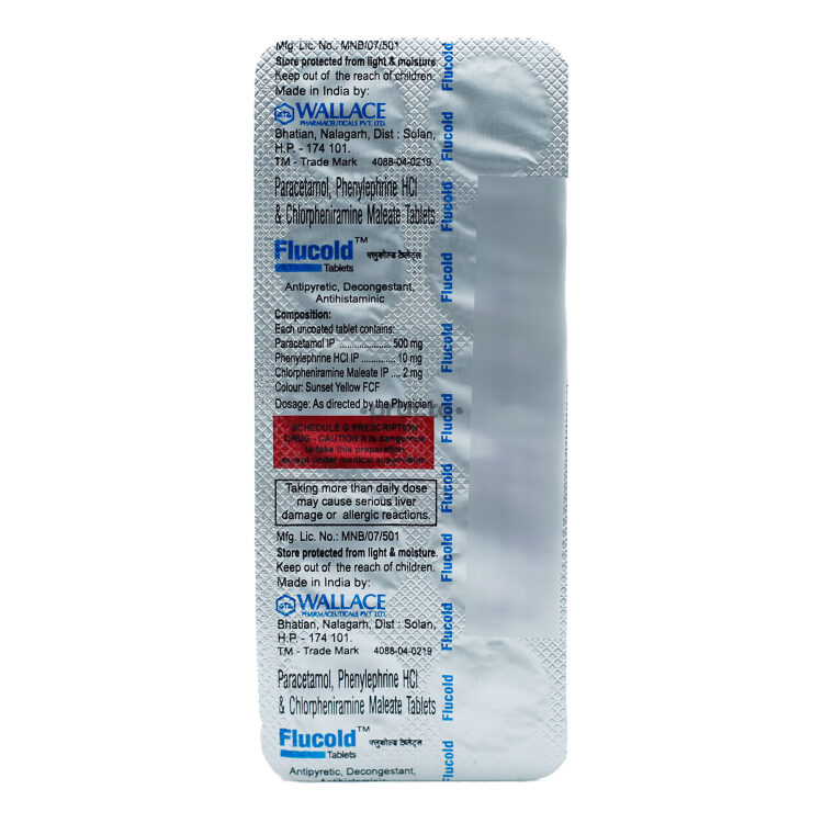 Flucold Tablet - Uses, Dosage, Side Effects, Price, Composition | Practo