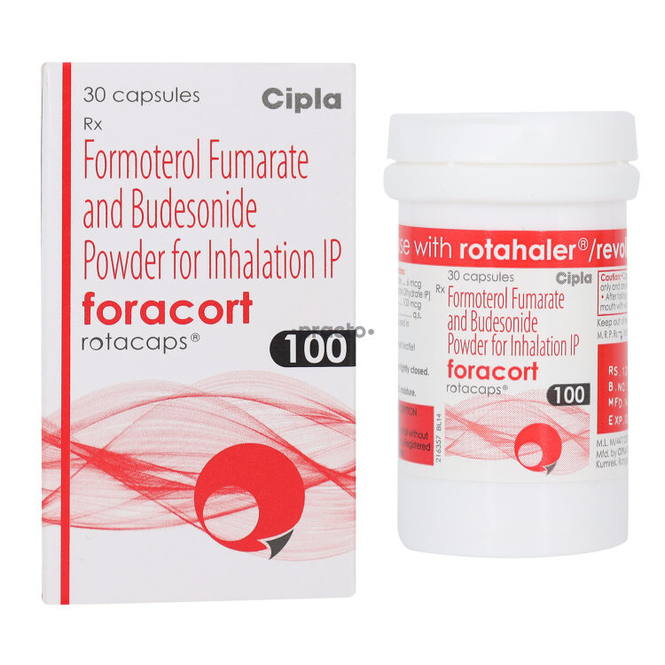 Foracort-100 Rotacaps - Uses, Dosage, Side Effects, Price, Composition ...