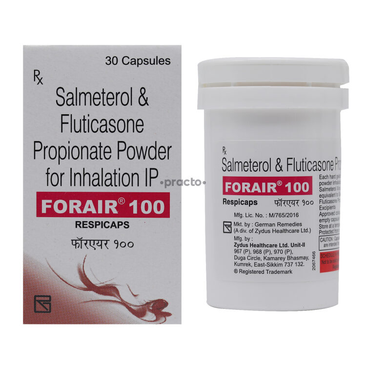 Forair 100 Respicap - Uses, Dosage, Side Effects, Price, Composition ...