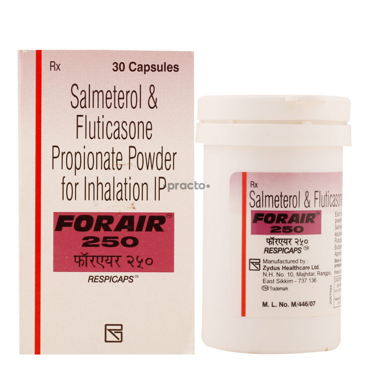 Forair 250 Respicaps - Uses, Dosage, Side Effects, Price, Composition ...