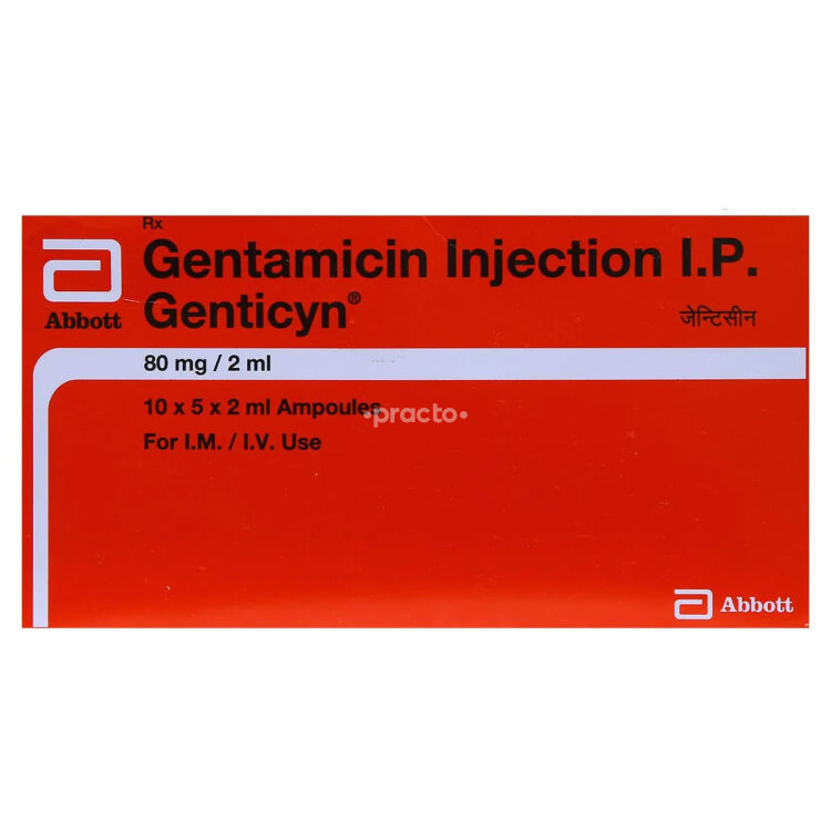Genticyn 80 MG Injection - Uses, Dosage, Side Effects, Price, Composition | Practo