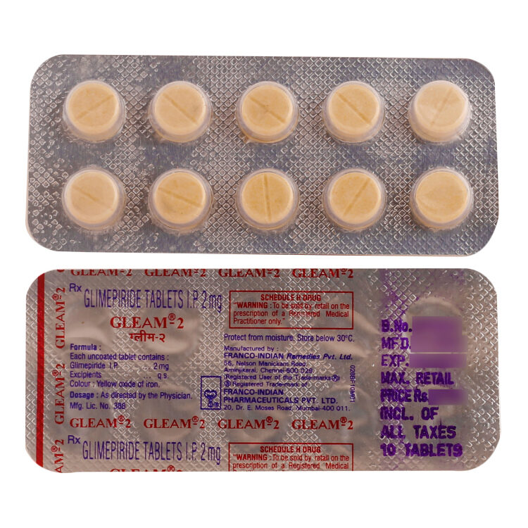 Gleam 2 MG Tablet - Uses, Dosage, Side Effects, Price, Composition | Practo