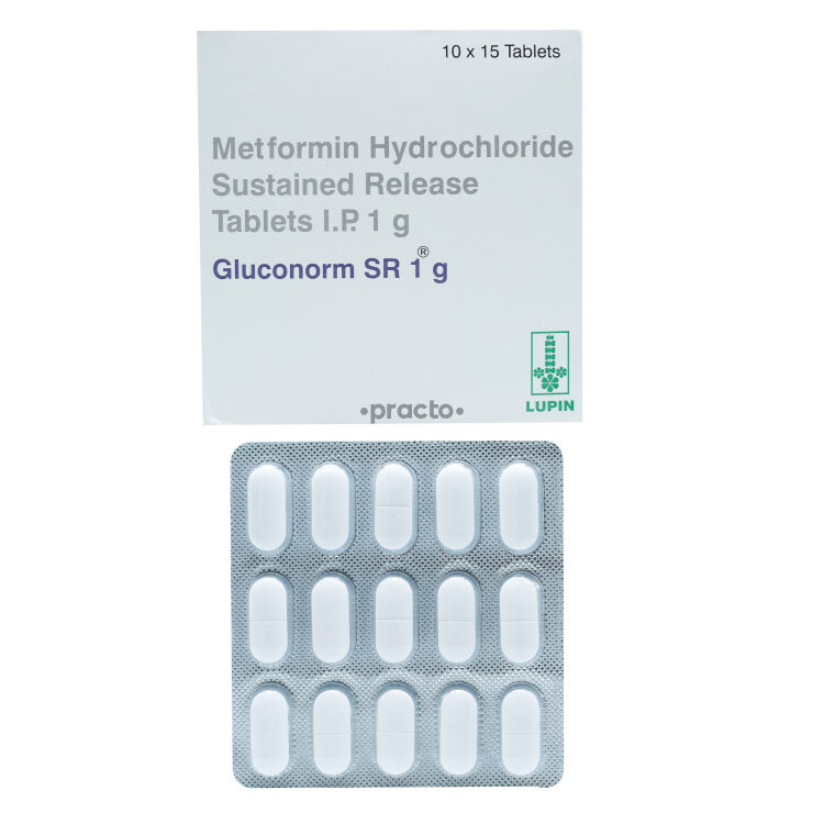 Gluconorm 1000 MG Tablet SR Uses Dosage Side Effects Price
