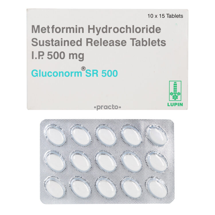 Gluconorm 500 MG Tablet SR - Uses, Dosage, Side Effects, Price ...