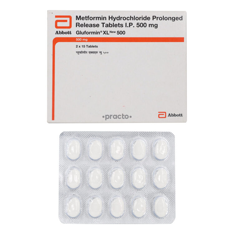 Gluformin 500 MG Tablet XL - Uses, Dosage, Side Effects, Price, Composition | Practo