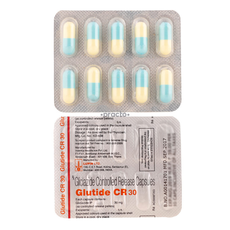 Glutide CR 30 Capsule - Uses, Dosage, Side Effects, Price, Composition ...