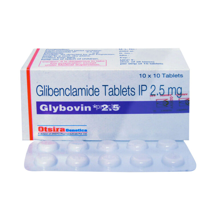 Glybovin 2.5 MG Tablet - Uses, Dosage, Side Effects, Price, Composition ...