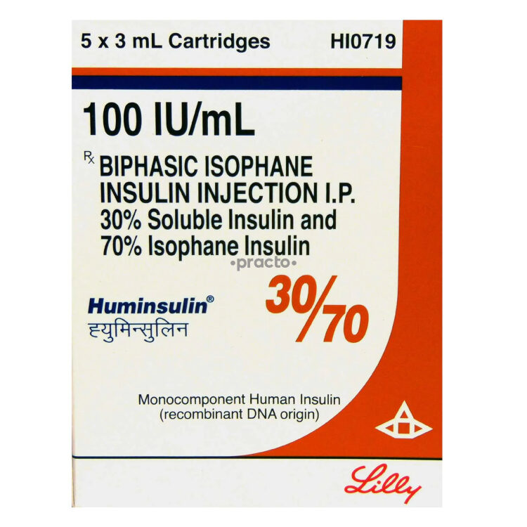 Huminsulin 30 70 100 IU Cartridges Uses Dosage Side Effects Price