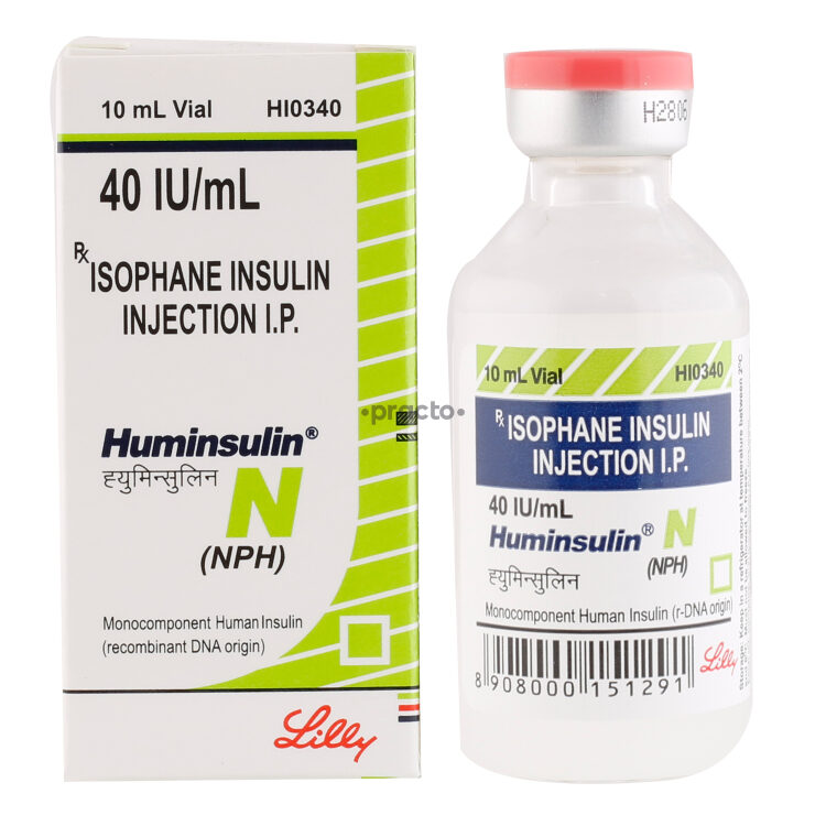 Huminsulin N 40 IU Injection - Uses, Dosage, Side Effects, Price ...