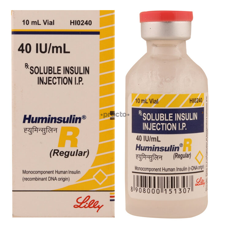 HUMINSULIN R 40 IU INJECTION - Uses, Dosage, Side Effects, Price, Composition | Practo