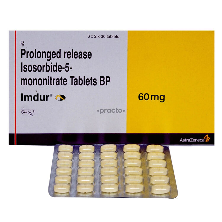 Imdur 60 MG Tablet - Uses, Dosage, Side Effects, Price, Composition ...