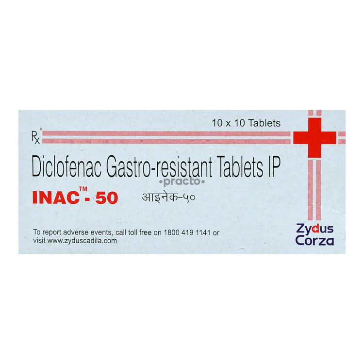 Inac 50 MG Tablet - Uses, Dosage, Side Effects, Price, Composition | Practo