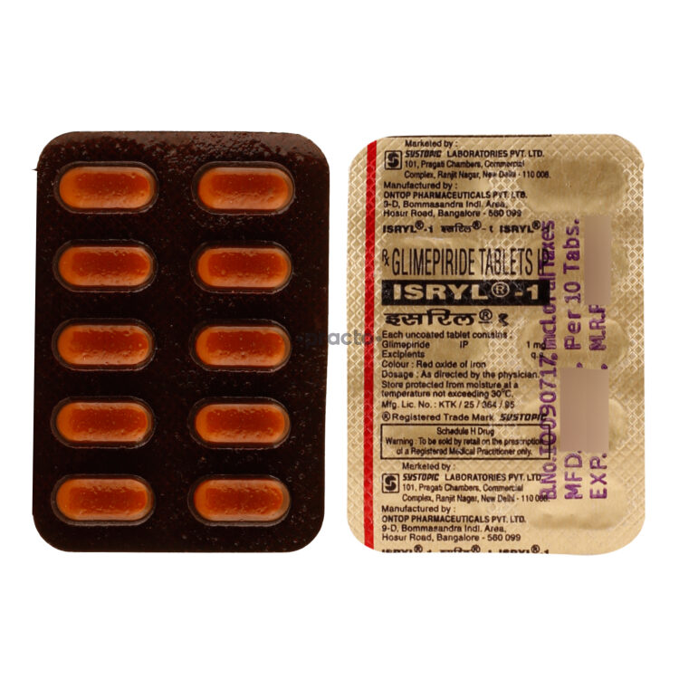 Isryl 1 MG Tablet - Uses, Dosage, Side Effects, Price, Composition | Practo