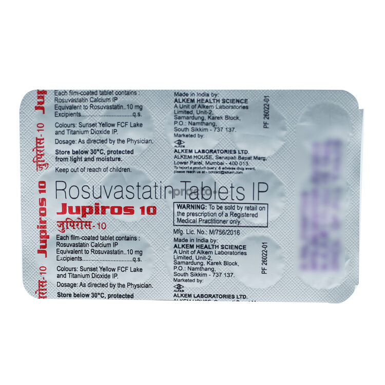 Jupiros 10 MG Tablet - Uses, Dosage, Side Effects, Price, Composition ...