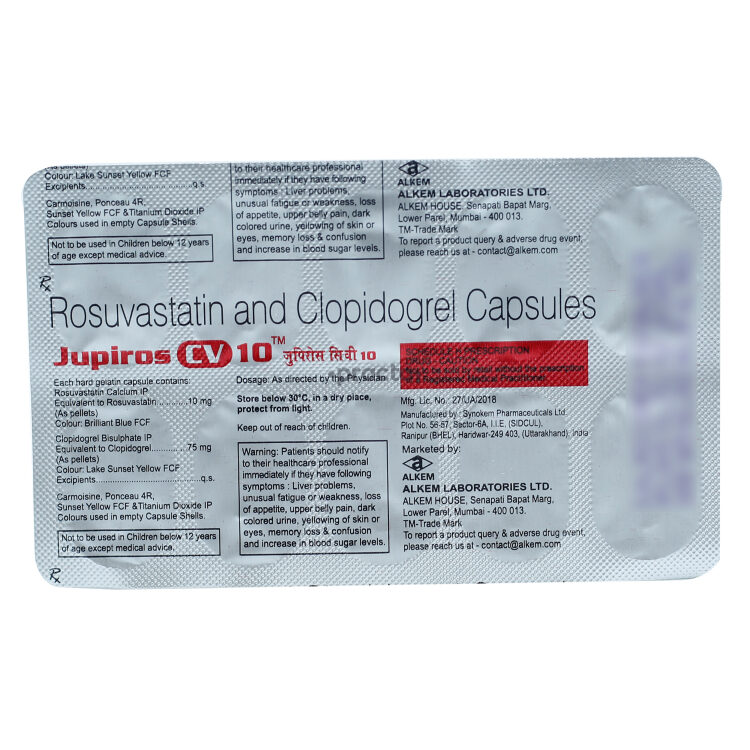 Jupiros Cv 10 MG Capsule - Uses, Dosage, Side Effects, Price ...