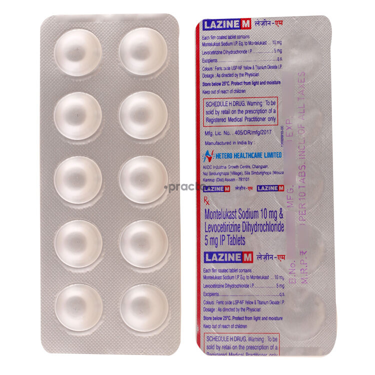Lazine M Tablet - Uses, Dosage, Side Effects, Price, Composition | Practo
