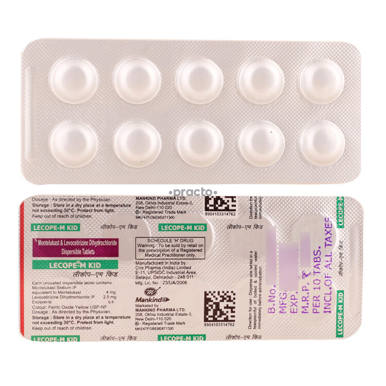 Lecope M Kid Tablet - Uses, Dosage, Side Effects, Price, Composition ...