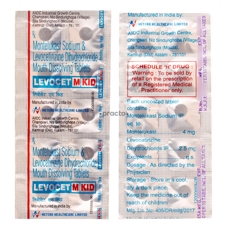 Levocet M Kid Tablet - Uses, Dosage, Side Effects, Price, Composition ...