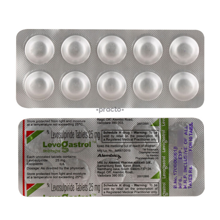 Levogastrol 25 MG Tablet - Uses, Dosage, Side Effects, Price, Composition | Practo