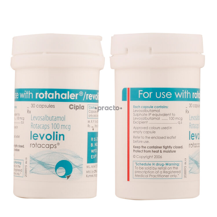 Levolin 100 mcg Rotacap - Uses, Dosage, Side Effects, Price ...