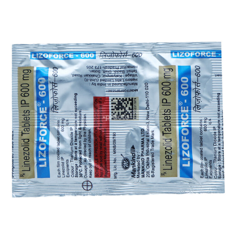 Lizoforce 600 MG Tablet - Uses, Dosage, Side Effects, Price ...