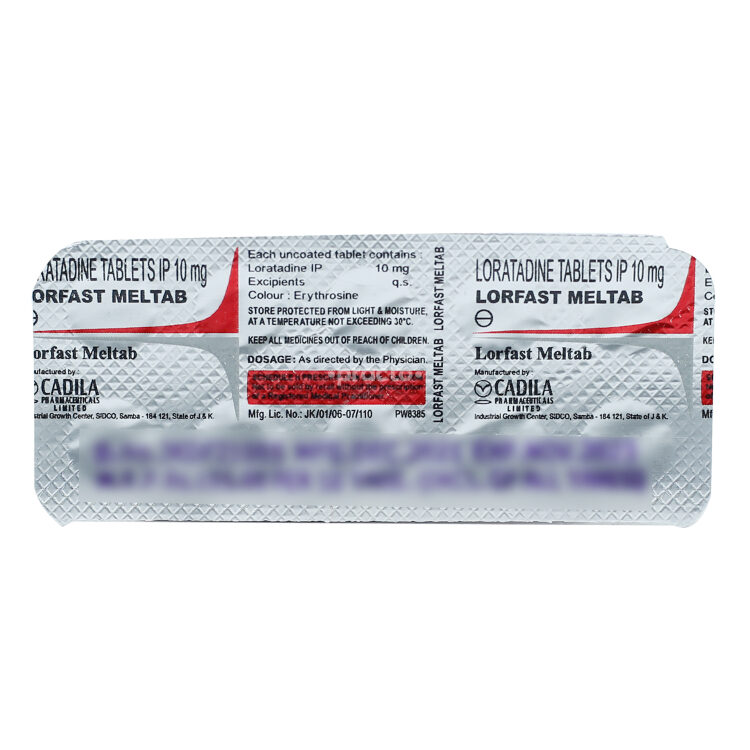 Lorfast Meltab Tablet - Uses, Dosage, Side Effects, Price, Composition ...