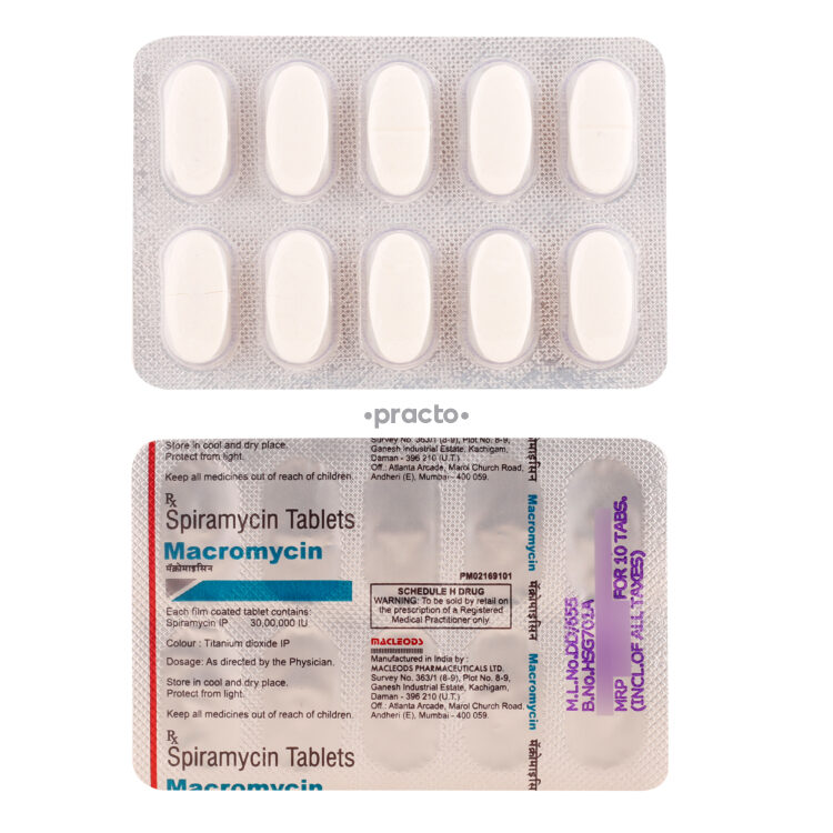 Macromycin Tablet - Uses, Dosage, Side Effects, Price, Composition | Practo