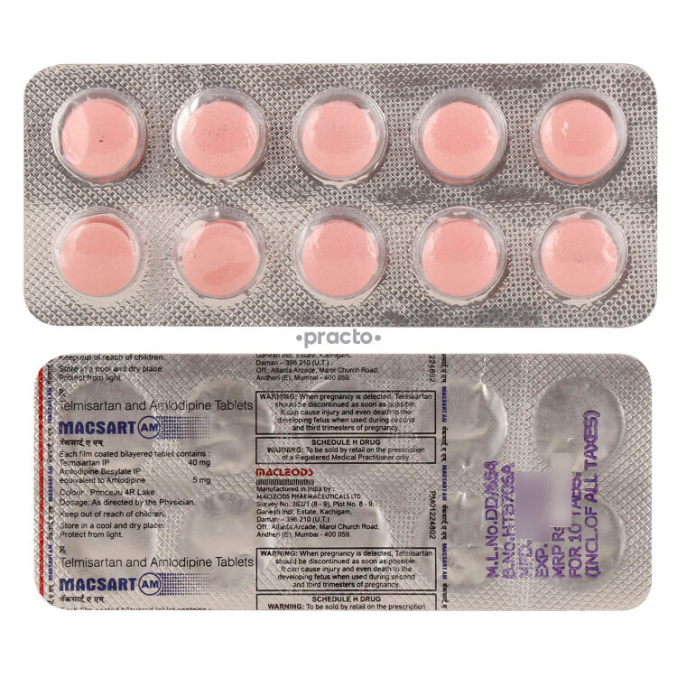 Macsart AM (5/40 mg) Tablet - Uses, Dosage, Side Effects, Price ...