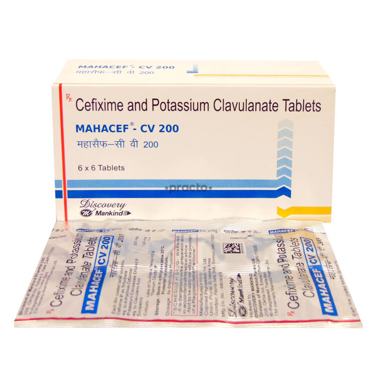 Mahacef-CV 200 Tablet - Uses, Dosage, Side Effects, Price, Composition ...