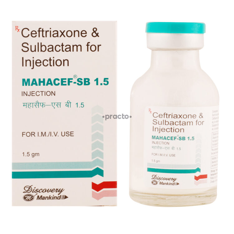 Mahacef SB 1.5 Injection - Uses, Dosage, Side Effects, Price ...