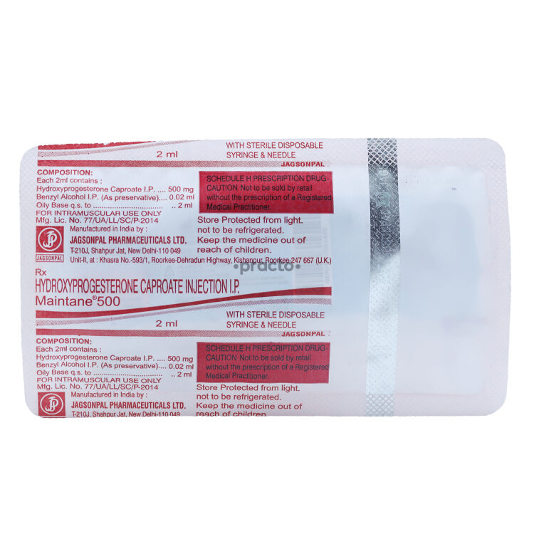 Maintane 500 MG Injection - Uses, Dosage, Side Effects, Price ...