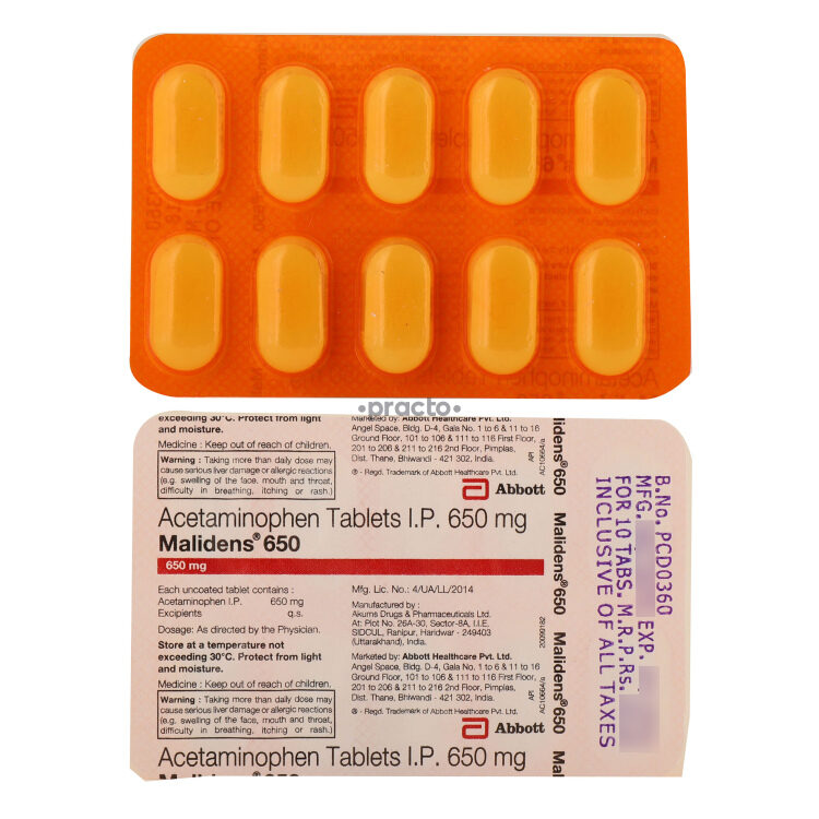 Malidens 650 MG Tablet - Uses, Dosage, Side Effects, Price, Composition ...