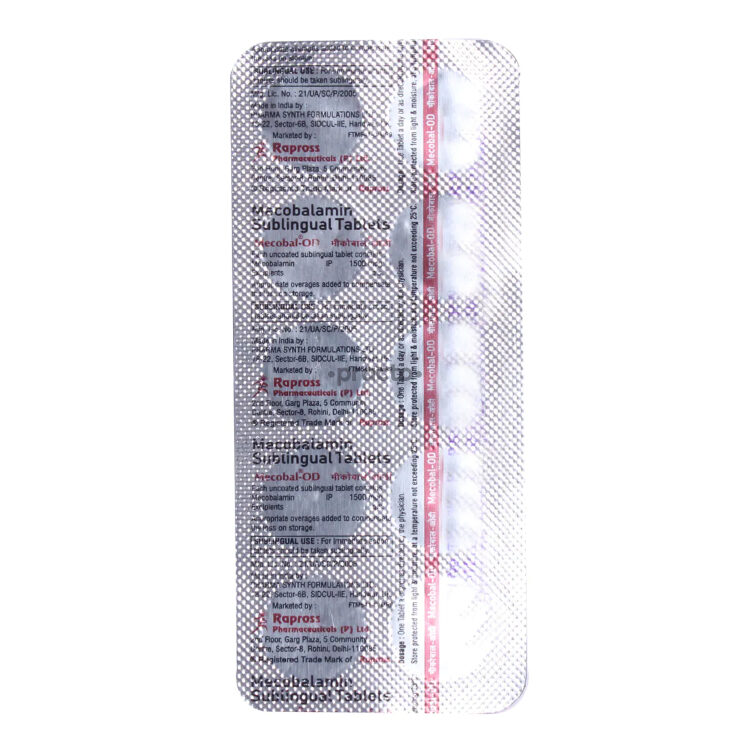 Mecobal 1500 MCG Tablet - Uses, Dosage, Side Effects, Price ...