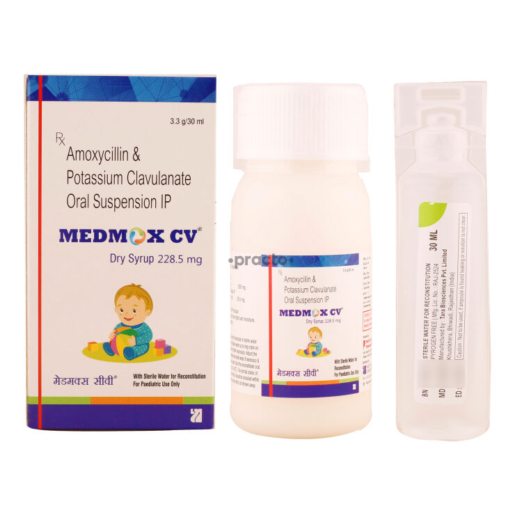 Medmox CV (200/28.5 mg) Dry Syrup - Uses, Dosage, Side Effects, Price ...